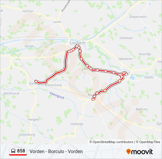 858 Route: Schedules, Stops & Maps - Borculo (Updated)