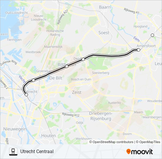 SNELBUS IPV TREIN Route: Schedules, Stops & Maps - Utrecht Centraal ...