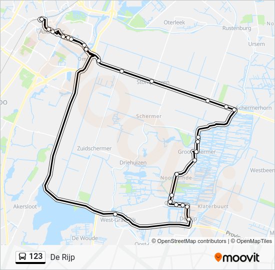 123 Route: Schedules, Stops & Maps - De Rijp (Updated)