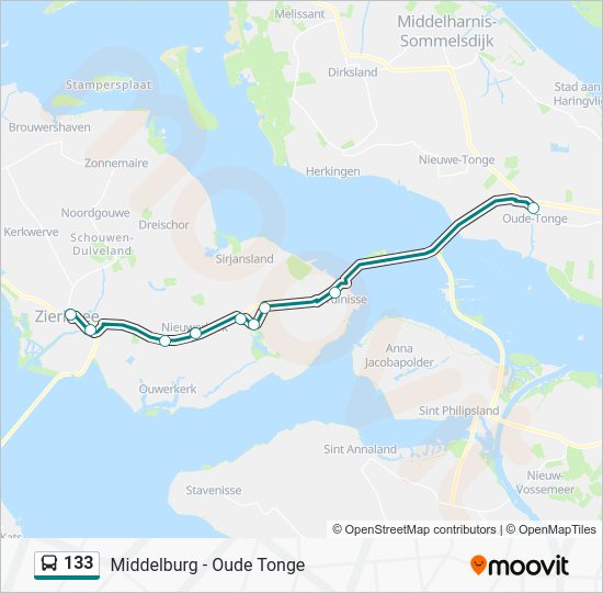 133 Route: Schedules, Stops & Maps - Zierikzee Busstation (Updated)