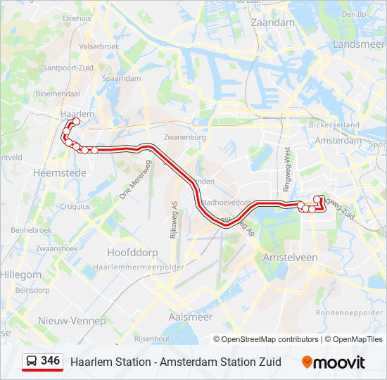 346 Route Schedules Stops Maps Amsterdam Station Zuid Updated 