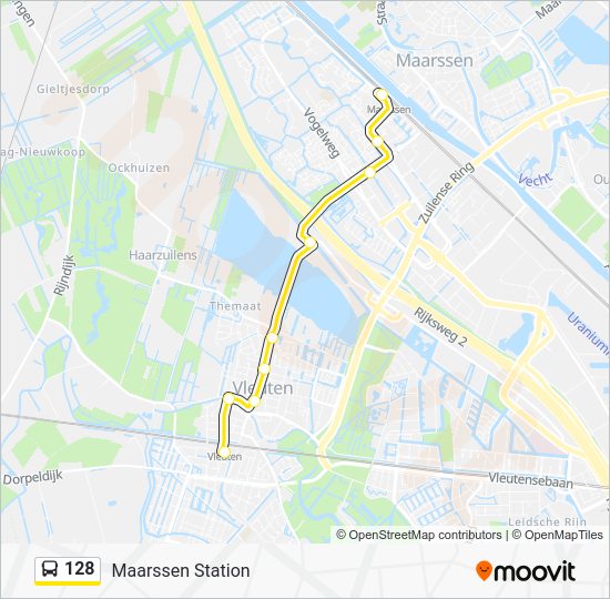 128 Route: Schedules, Stops & Maps - Maarssen Station (Updated)