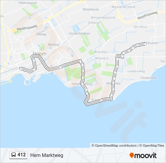 412 Route: Schedules, Stops & Maps - Hem Marktweg (Updated)