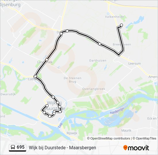 695 Route: Schedules, Stops & Maps - Maarsbergen (Updated)