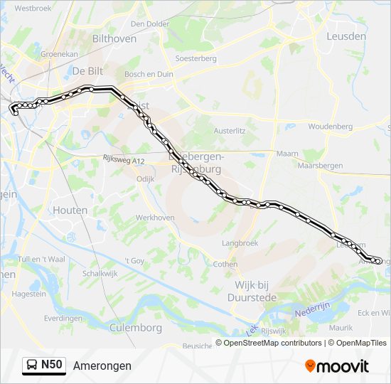 n50 Route: Schedules, Stops & Maps - Amerongen (Updated)