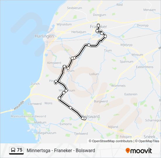 75 Route: Schedules, Stops & Maps - Franeker (Updated)