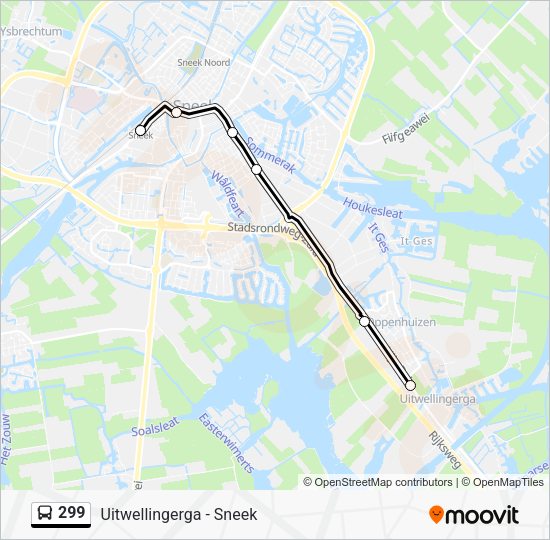 299 Route: Schedules, Stops & Maps - Uitwellingerga (Updated)
