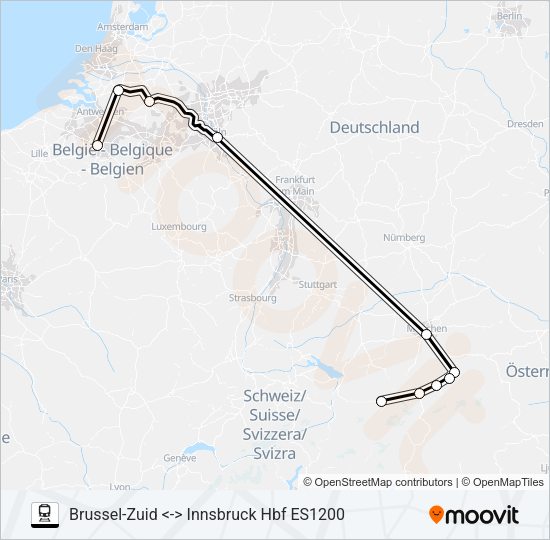 european sleeper Route: Schedules, Stops & Maps - Landeck-Zams (Updated)
