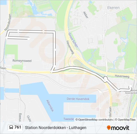 761 Route: Fahrpläne, Haltestellen & Karten - Antwerpen Ecu-Line ...