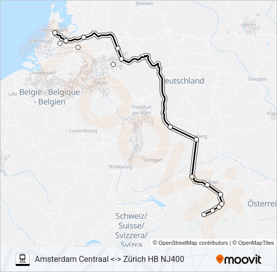 NIGHTJET Route: Schedules, Stops & Maps - Innsbruck Hbf (Updated)