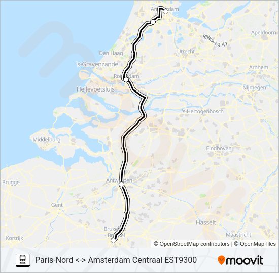 eurostar Route: Schedules, Stops & Maps - Amsterdam Centraal (Updated)
