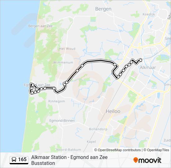 165 Route: Schedules, Stops & Maps - Egmond Aan Zee Busstation (Updated)