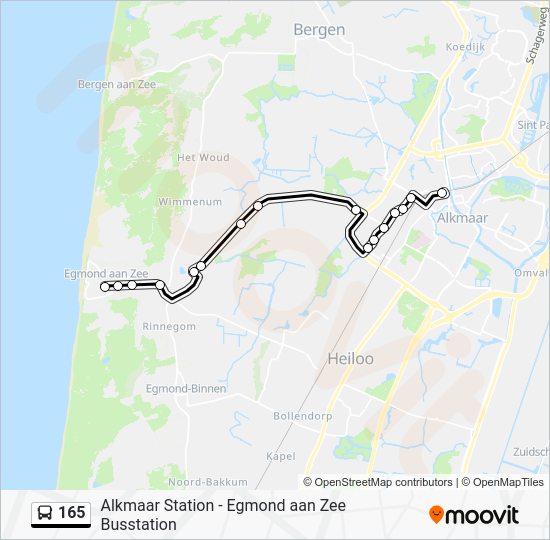 165 Route: Schedules, Stops & Maps - Alkmaar Station (Updated)