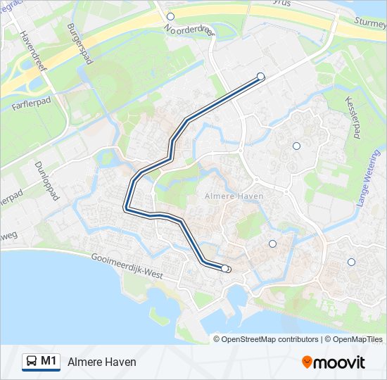 m1 Route: Schedules, Stops & Maps - Almere Haven (Updated)