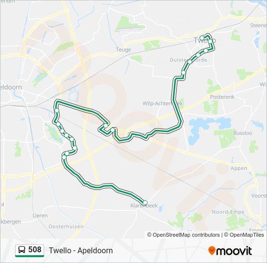 508 Route: Schedules, Stops & Maps - Twello (Updated)
