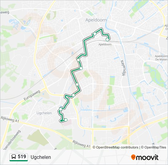 519 Route: Fahrpläne, Haltestellen & Karten - Ugchelen (Aktualisiert)