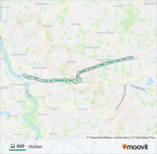 660 Route: Schedules, Stops & Maps - Holten (Updated)