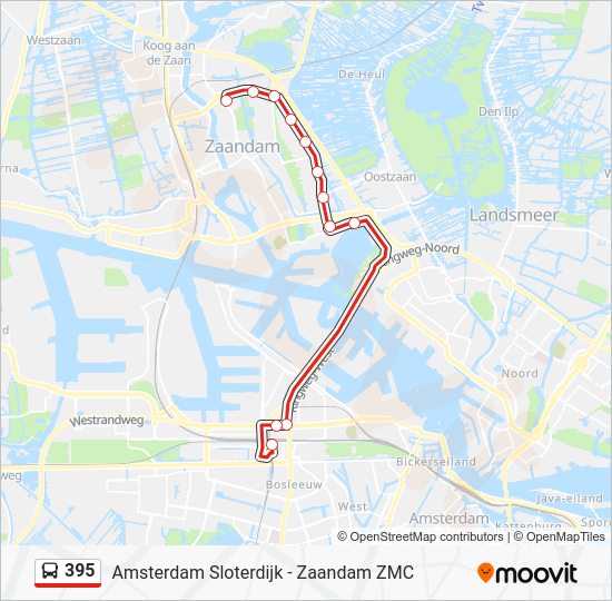 395 Route: Schedules, Stops & Maps - Amsterdam Sloterdijk (Updated)