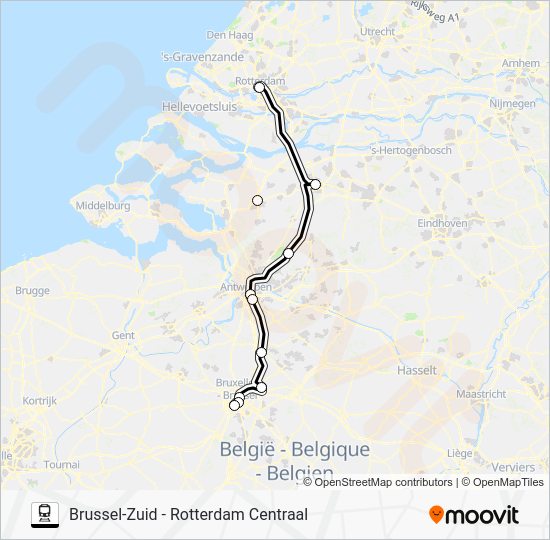 EUROCITY Route: Schedules, Stops & Maps - Brussel-Zuid (Updated)