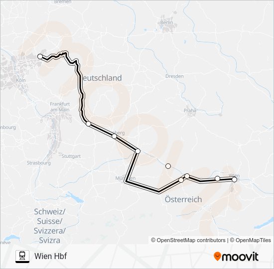 NIGHTJET Route: Schedules, Stops & Maps - Wien Hbf (Updated)
