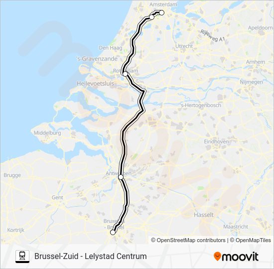 EUROCITY DIRECT Route: Schedules, Stops & Maps - Amsterdam Zuid (Updated)