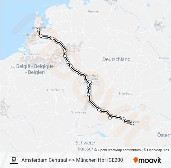ICE INTERNATIONAL Route: Schedules, Stops & Maps - München Hbf (Updated)