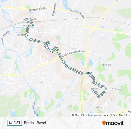 171 Route: Schedules, Stops & Maps - Breda (Updated)