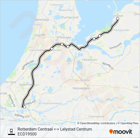 EUROCITY DIRECT Route: Schedules, Stops & Maps - Lelystad Centrum (Updated)