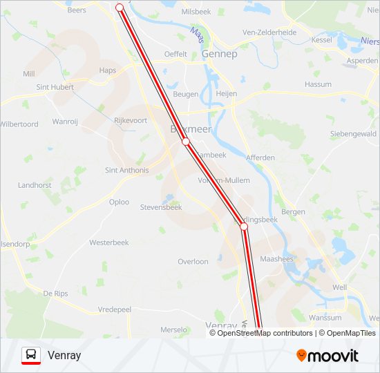 SNELBUS IPV TREIN Route: Schedules, Stops & Maps - Venray (Updated)