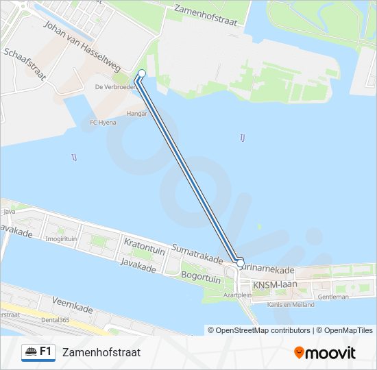 F1 Route: Schedules, Stops & Maps - Zamenhofstraat (Updated)