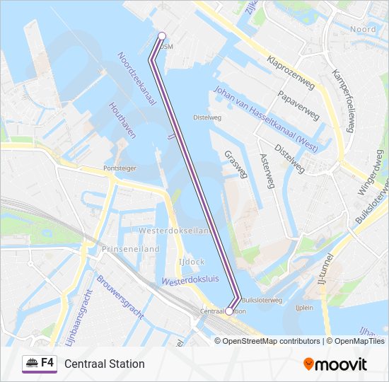 F4 Route: Schedules, Stops & Maps - Centraal Station (Updated)