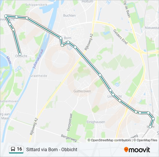 16 Route: Schedules, Stops & Maps - Obbicht (Updated)