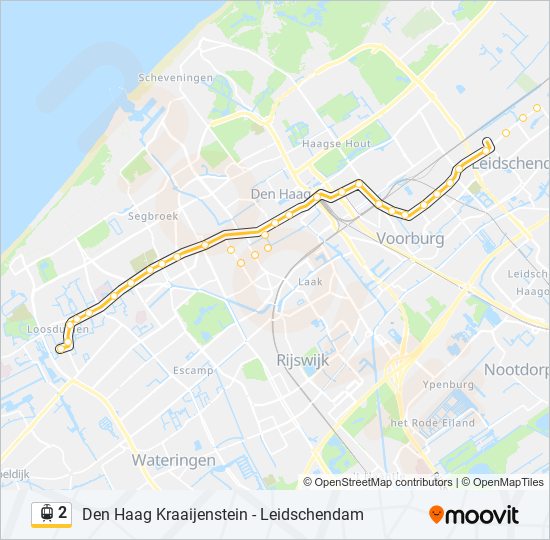 2 Route: dienstregelingen, haltes en kaarten - Leidschendam (Bijgewerkt)