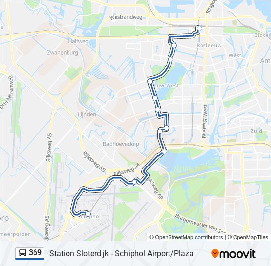 369 Route: Schedules, Stops & Maps - Schiphol Airport/Plaza (Updated)