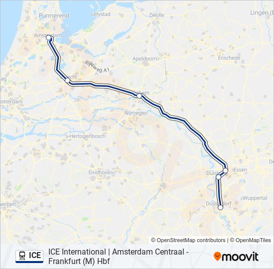 ice Route: Schedules, Stops & Maps - Dusseldorf Hbf (Updated)