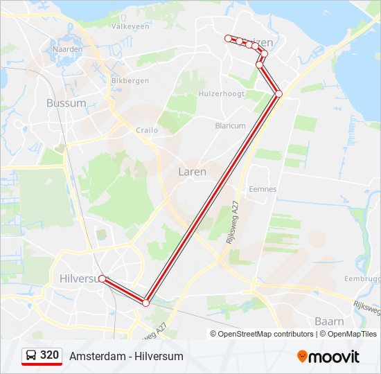 320 Route: Schedules, Stops & Maps - Huizen Via Huizen (Updated)
