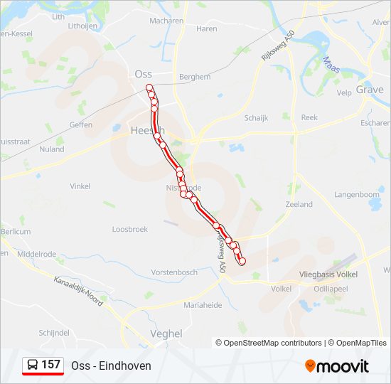 157 Route: Schedules, Stops & Maps - Uden Busstation (Updated)