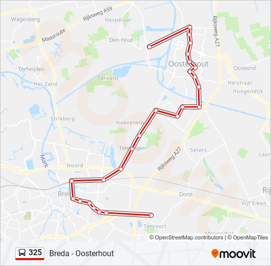 325 Route: Schedules, Stops & Maps - Breda (Updated)