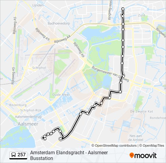 257 Route: Schedules, Stops & Maps - Aalsmeer Busstation (Updated)