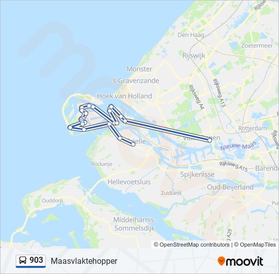 903 Route: Schedules, Stops & Maps - Maasvlaktehopper (Updated)