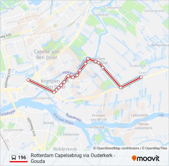 196 Route: Schedules, Stops & Maps - Rotterdam (Updated)