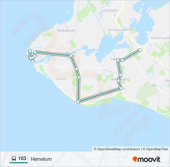 103 Route: Schedules, Stops & Maps - Hemelum (Updated)