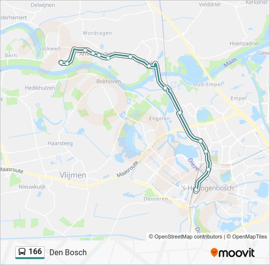 166 Route: Schedules, Stops & Maps - Den Bosch (Updated)