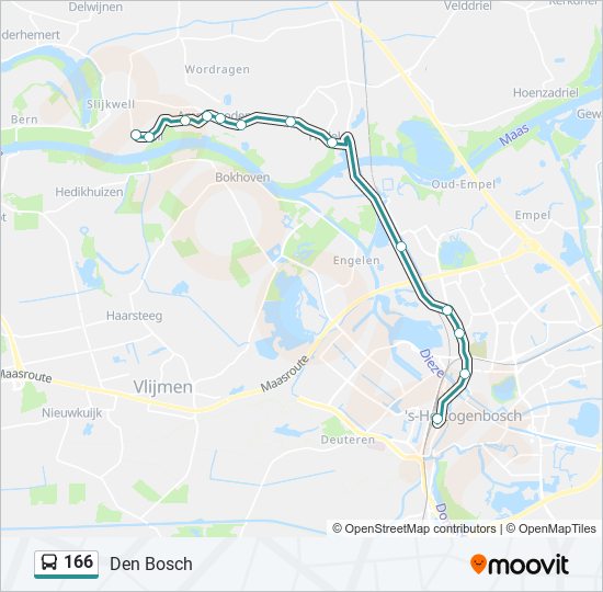 166 Route: Schedules, Stops & Maps - Den Bosch (Updated)
