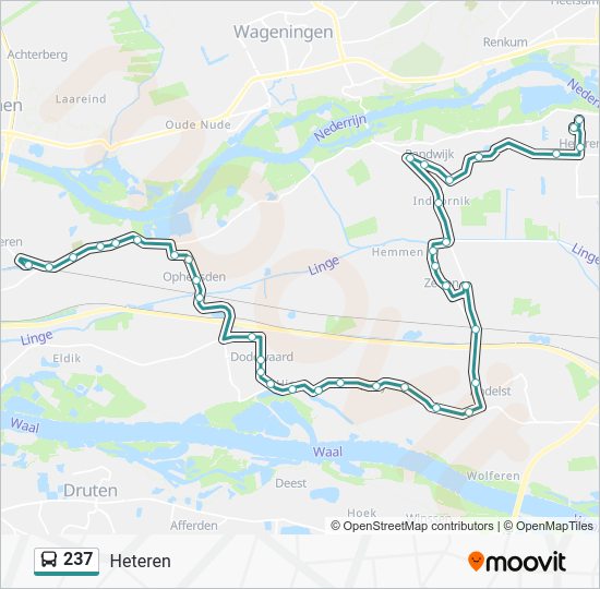 237 Route: Schedules, Stops & Maps - Heteren (Updated)