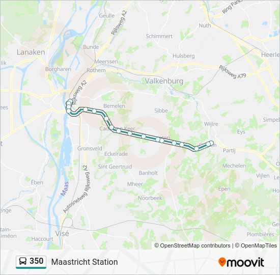 350 Route: Schedules, Stops & Maps - Maastricht Station (Updated)