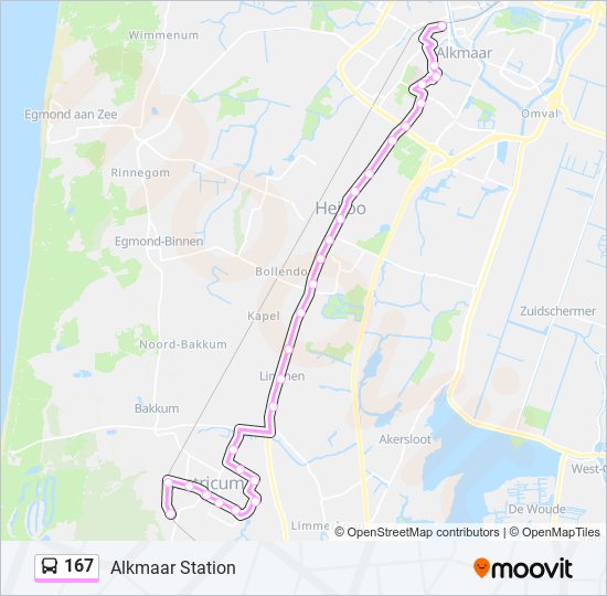 167 Route: Schedules, Stops & Maps - Alkmaar Station (Updated)
