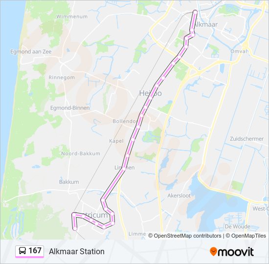 167 Route: Schedules, Stops & Maps - Alkmaar Station (Updated)