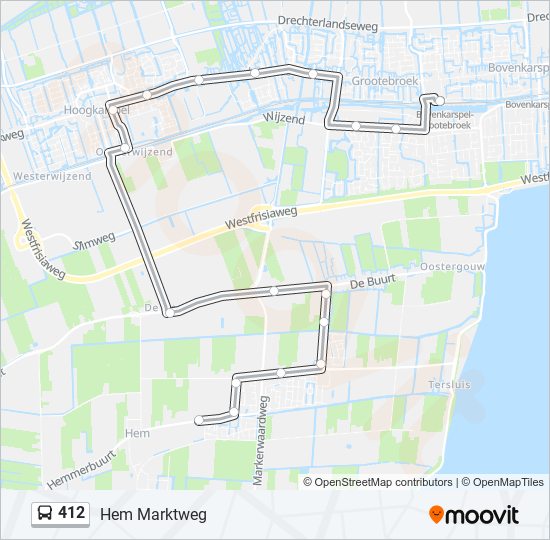 412 Route: Schedules, Stops & Maps - Hem Marktweg (Updated)