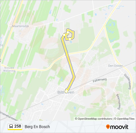 258 Route: Schedules, Stops & Maps - Berg En Bosch (Updated)